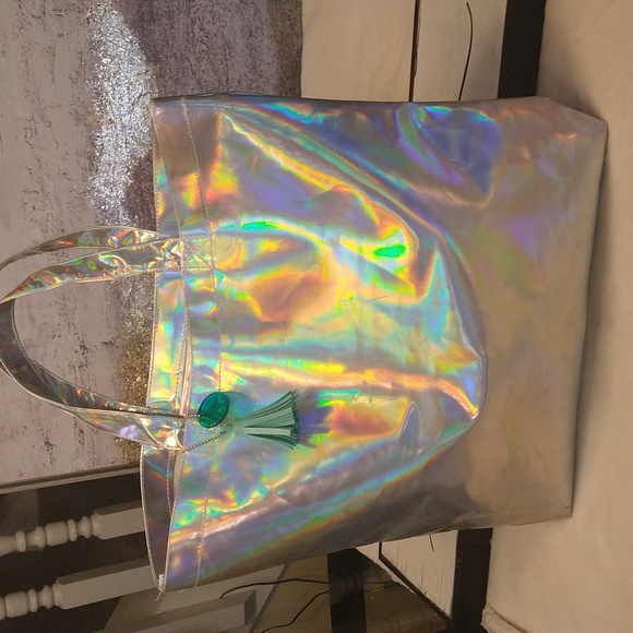 Yoobi | Bags | Yoobi Holographic Metallic Tote | Poshmark